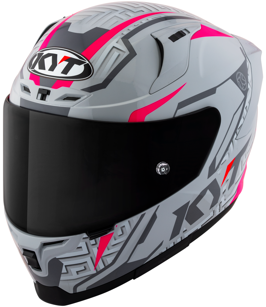 KYT Striker #02 Gloss Asphalt Grey Fuxia Helmet– Moto Central
