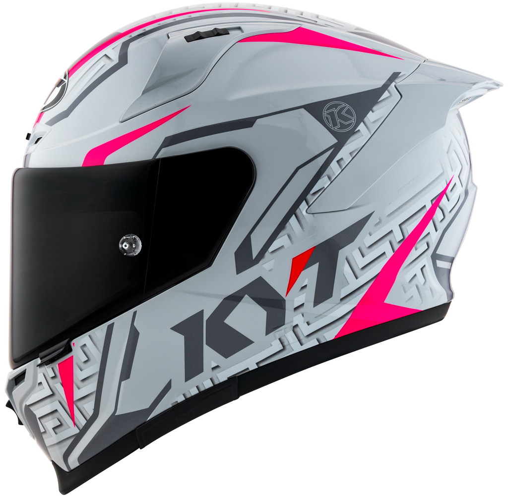 KYT Striker #02 Gloss Asphalt Grey Fuxia Helmet– Moto Central