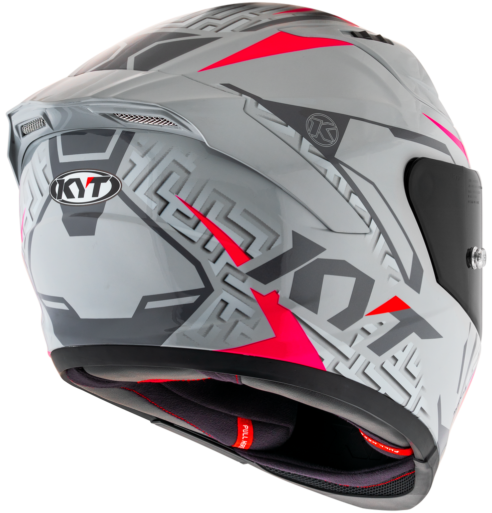 KYT Striker #02 Gloss Asphalt Grey Fuxia Helmet– Moto Central