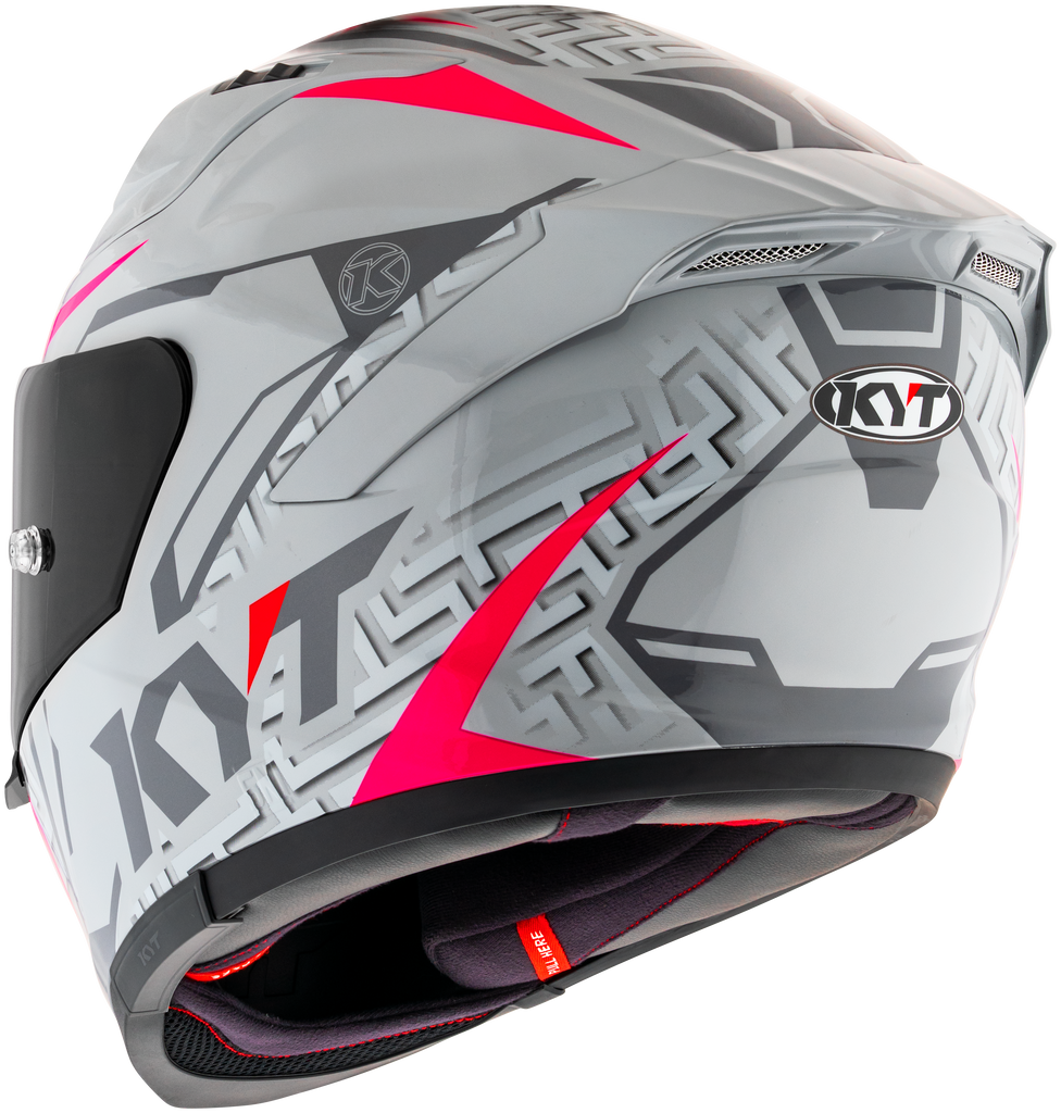 KYT Striker #02 Gloss Asphalt Grey Fuxia Helmet– Moto Central