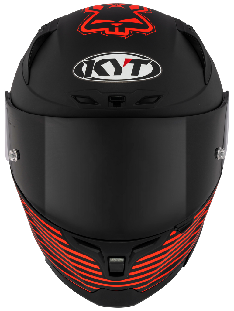 KYT Striker AF37 Livery Matt Black Red Helmet– Moto Central