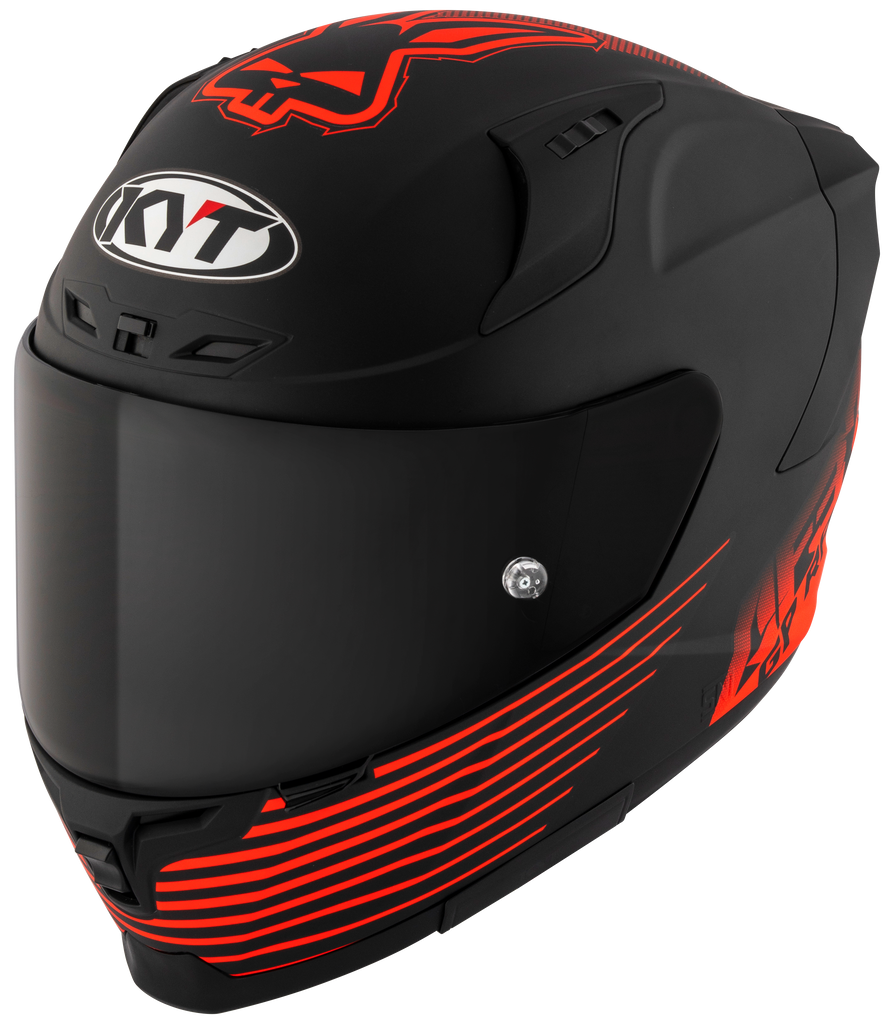 KYT Striker AF37 Livery Matt Black Red Helmet– Moto Central