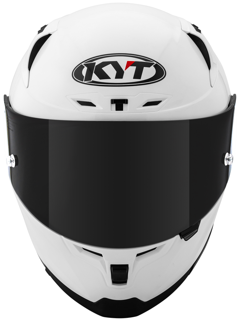 KYT Striker Plain Gloss White Helmet– Moto Central