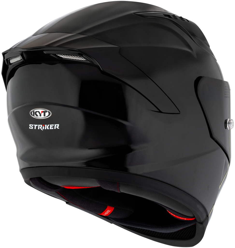 KYT Striker Plain Gloss Black Helmet– Moto Central