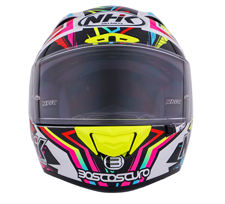 NHK GPR Tech Alonso Lopez #1 Star Gloss White Helmet– Moto Central
