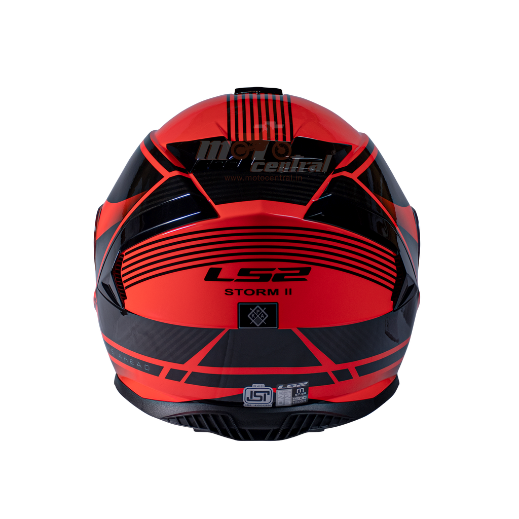 LS2 FF800 Storm II Dodger Black Hi Viz Orange Gloss Helmet– Moto Central