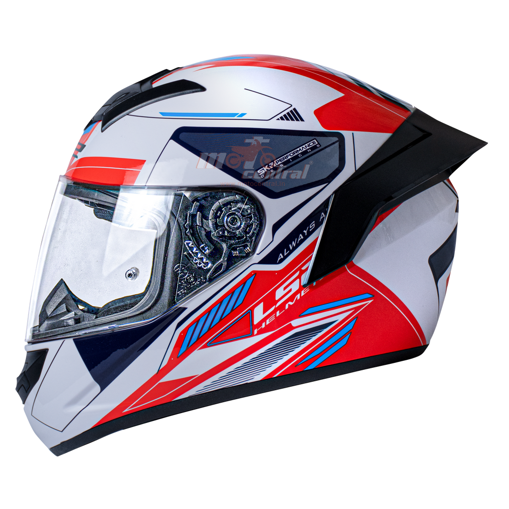 LS2 FF352 Betha White Red Gloss Helmet– Moto Central