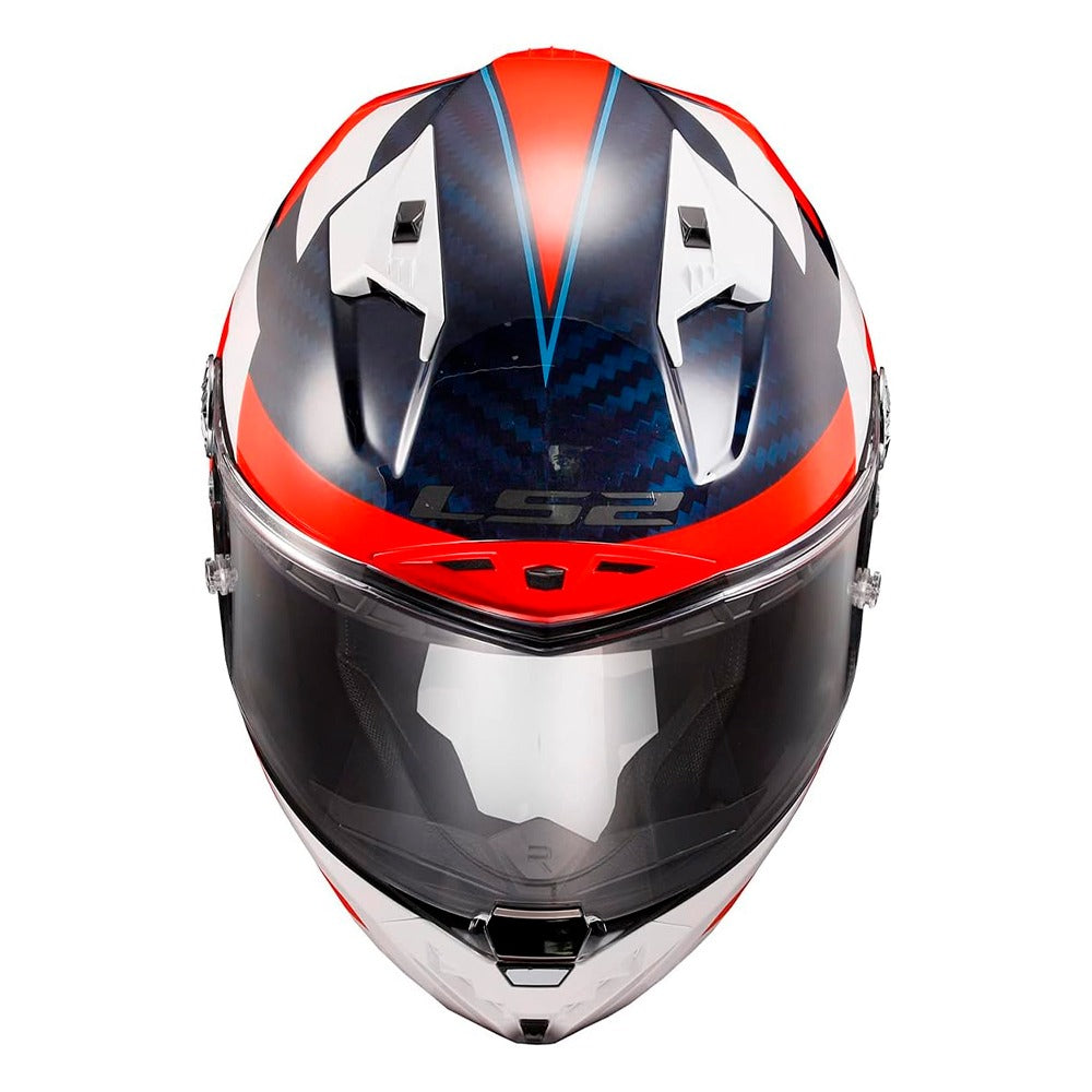 LS2 FF805 THUNDER Carbon GP Alliance Gloss Red Blue White Helmet (FIM ...