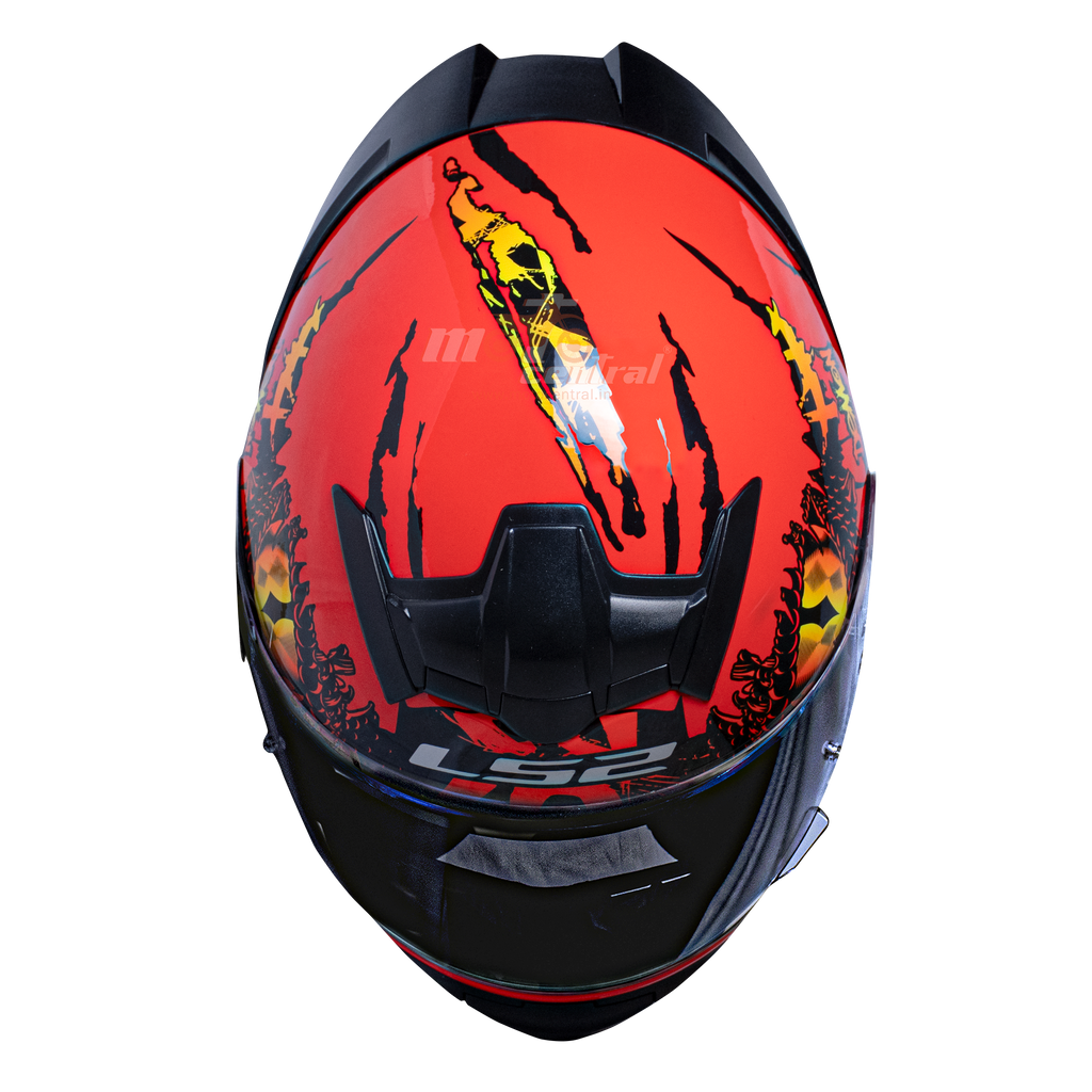 LS2 FF352 Demon Dark Red Gloss Helmet– Moto Central