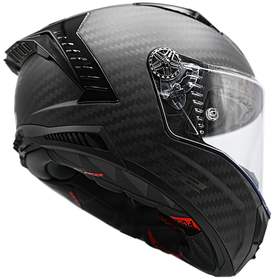 LS2 FF805 THUNDER Carbon GP Racing Solid Matt Helmet (FIM Certified ...