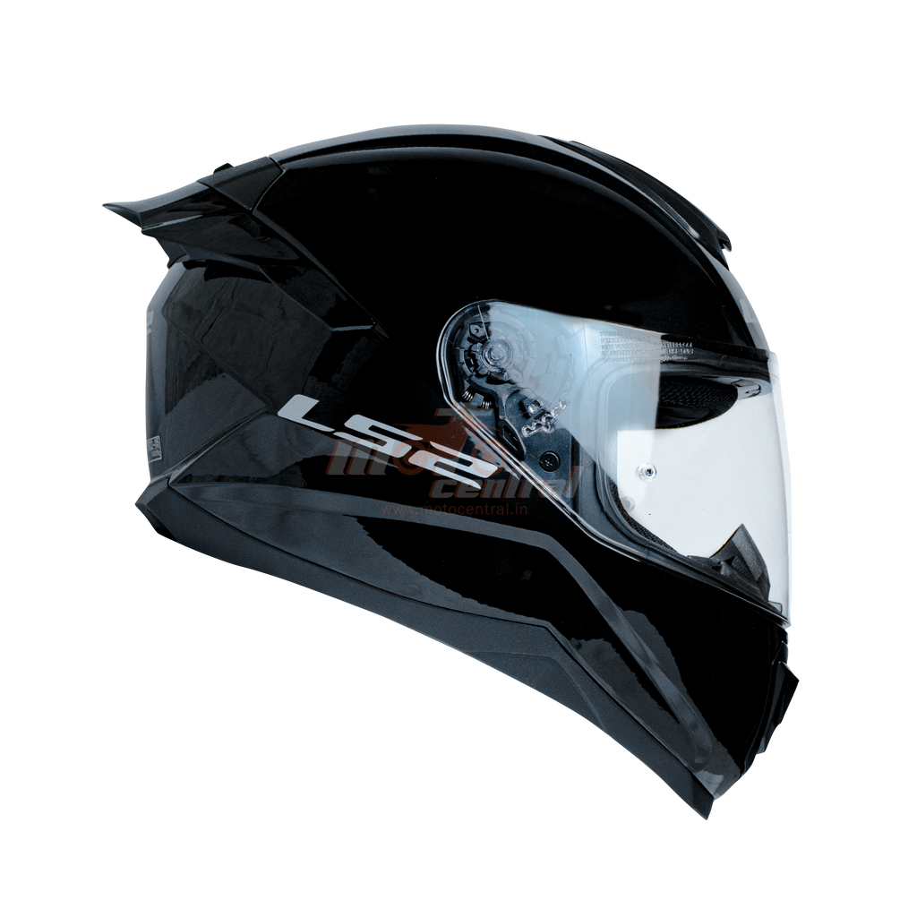 LS2 FF802 Flash Solid Black Gloss Helmet– Moto Central