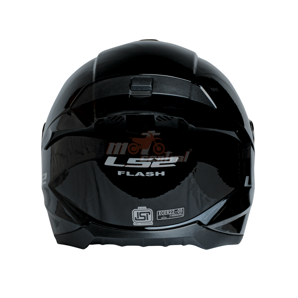LS2 FF802 Flash Solid Black Gloss Helmet– Moto Central