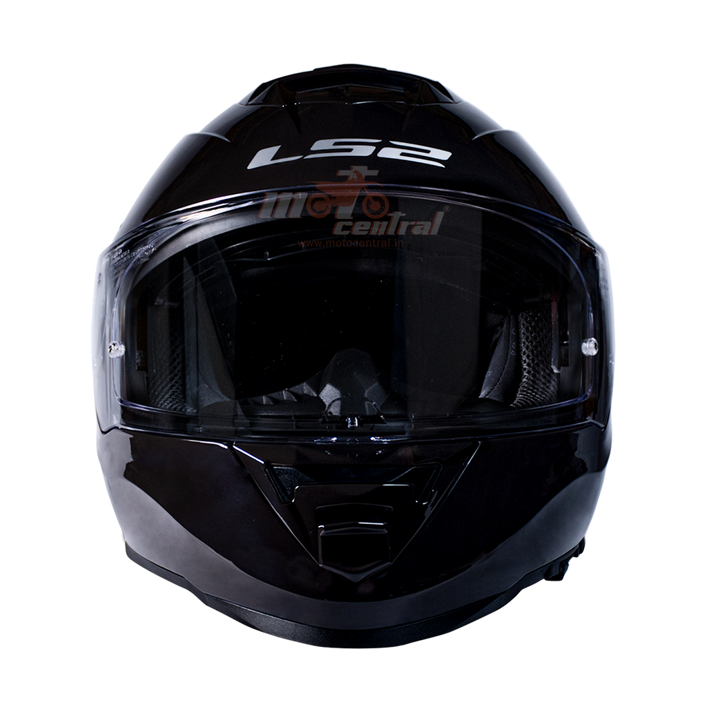 LS2 FF800 Storm II Solid Black Gloss Helmet– Moto Central
