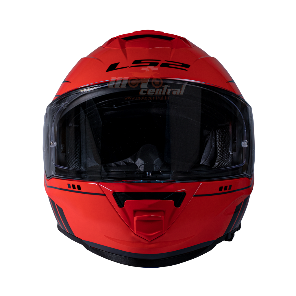 LS2 FF800 Storm II Fist Hi Viz Orange Black Gloss Helmet– Moto Central