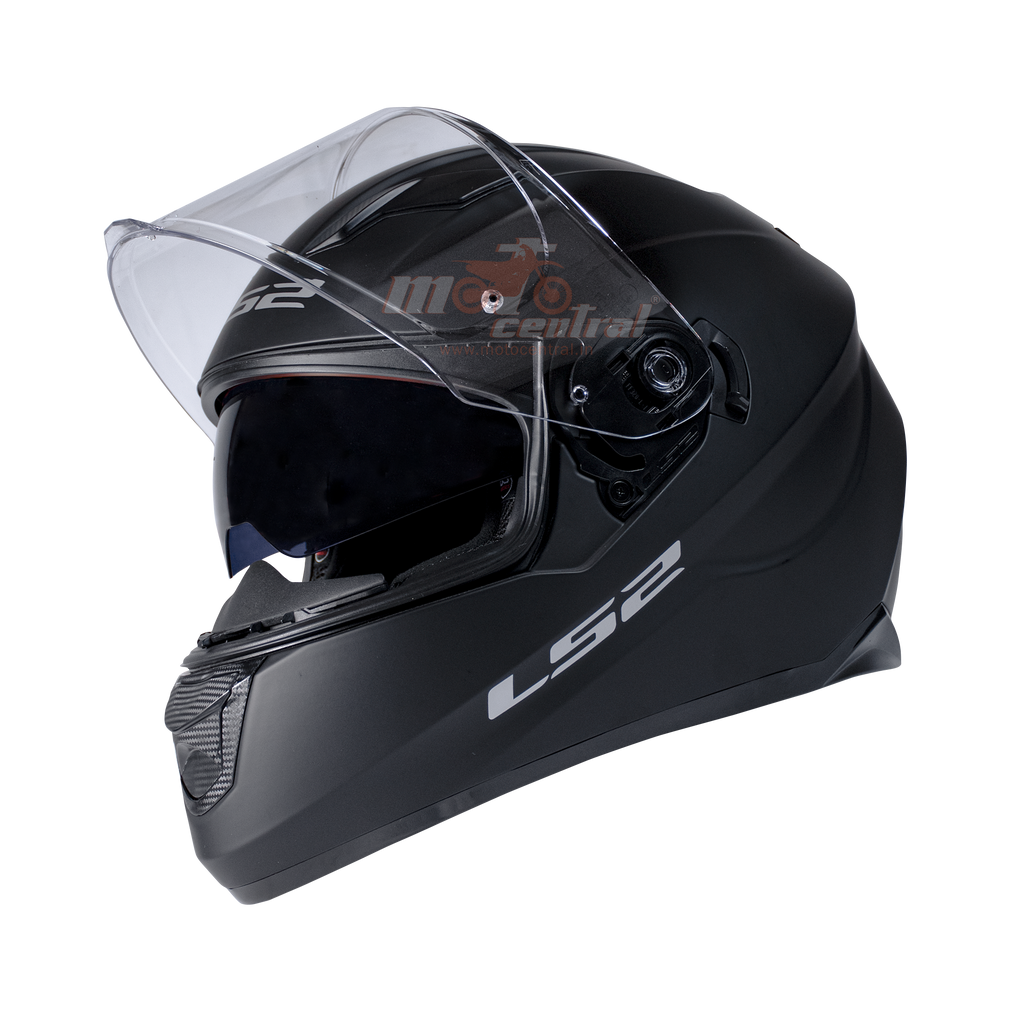 LS2 FF320 Stream Evo Solid Black Matt Helmet (D Ring)– Moto Central