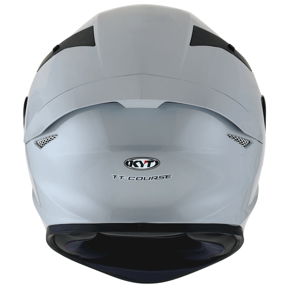 KYT TT Course Plain Asphalt Grey Gloss Helmet– Moto Central