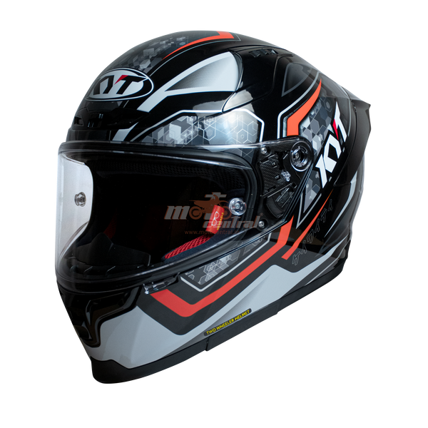 KYT Striker #01 Gloss Black Red Helmet– Moto Central