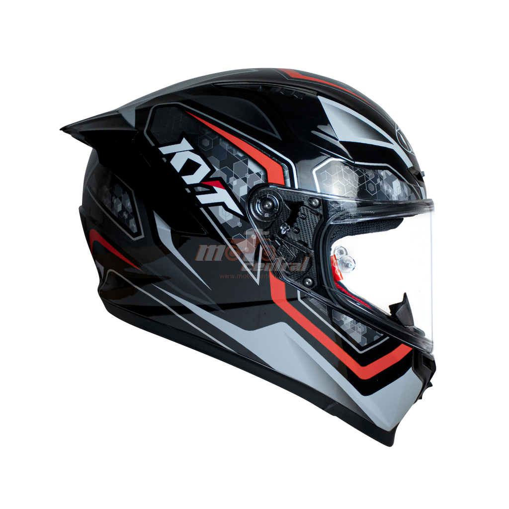 KYT Striker #01 Gloss Black Red Helmet– Moto Central