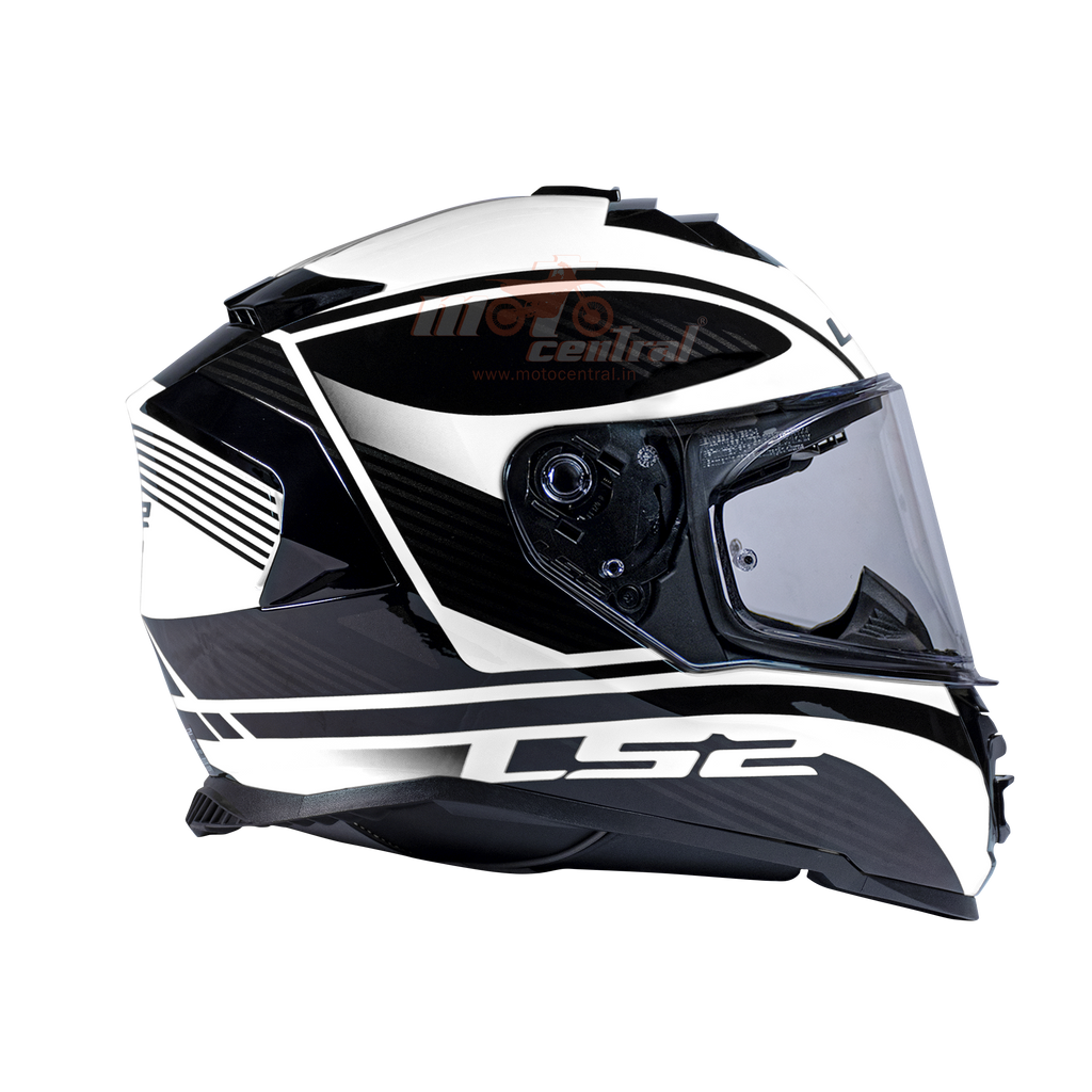 LS2 FF800 Storm II Dodger Black White Gloss Helmet– Moto Central