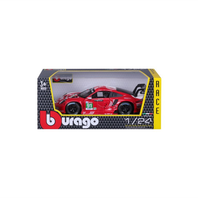 Bburago Porsche 911 RSR LM 2020 (Red)– Moto Central
