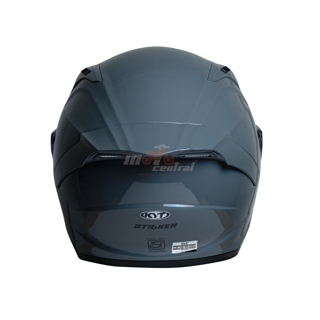 KYT Striker Plain Gloss GRL Grey Helmet– Moto Central
