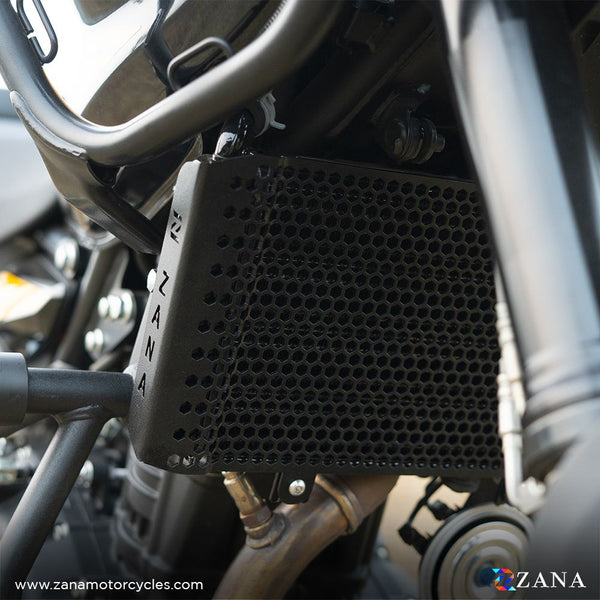 ZANA Radiator Guard Aluminium Black for Royal Enfield Himalayan 450 (Z ...