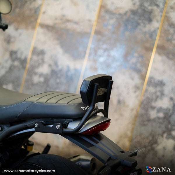 ZANA Back Rest Black For Triumph Speed 400 Scrambler 400X (ZI-8372 ...