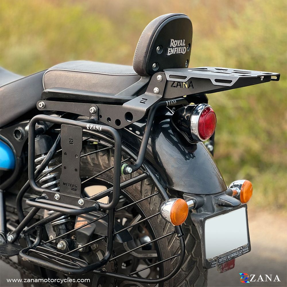 ZANA Top Rack with Plate Type 2 For Royal Enfield Meteor 350 (ZI-8400 ...
