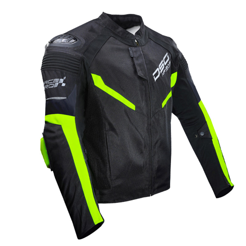 DSG Race Pro V2 Jacket Black Fluro Yellow– Moto Central