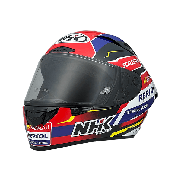 NHK GPR Tech Helmet Repsol #2 Gloss Black Red White Helmet– Moto Central