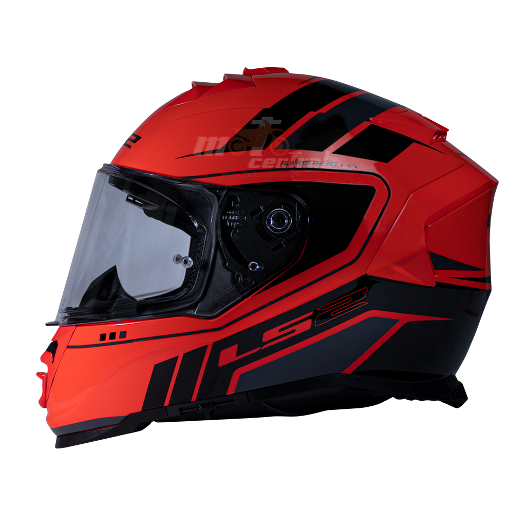 LS2 FF800 Storm II Fist Hi Viz Orange Black Gloss Helmet– Moto Central