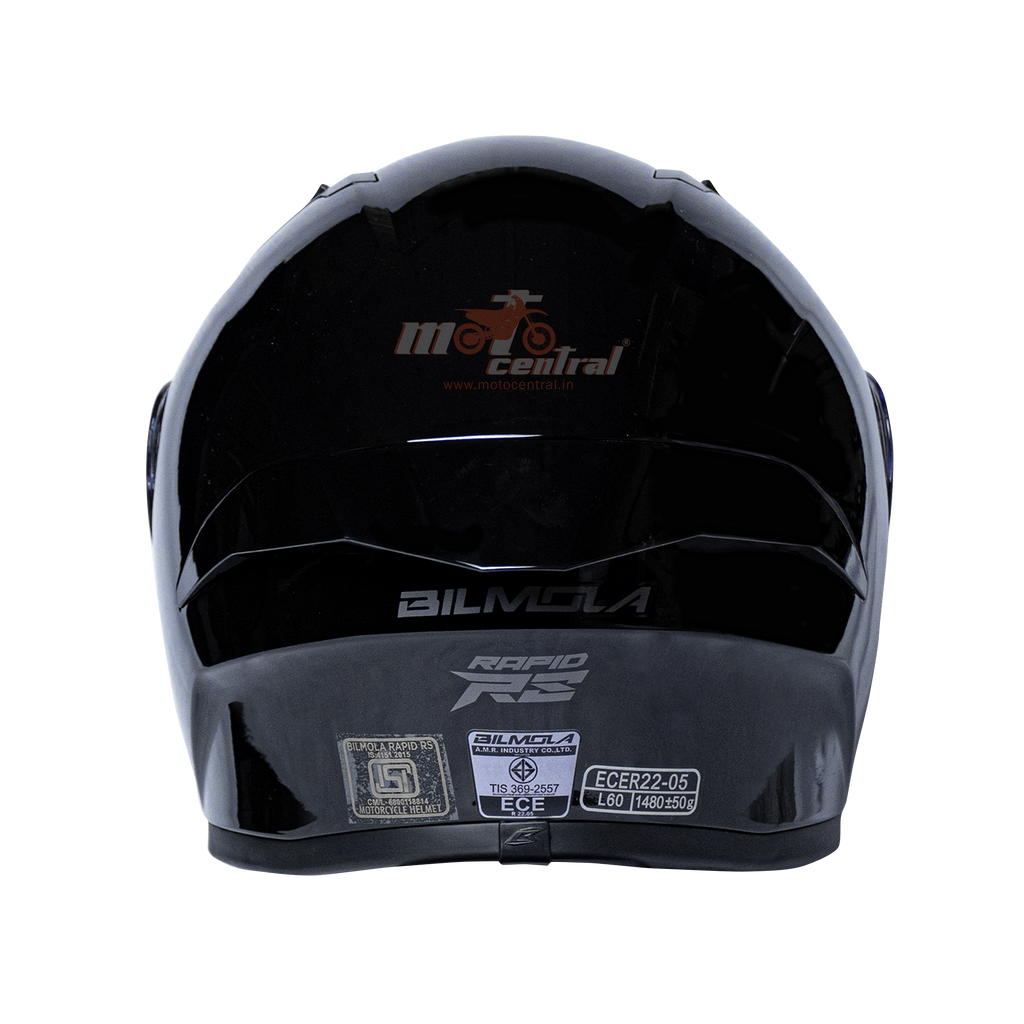 Bilmola Rapid RS Solid Gloss Black Helmet– Moto Central