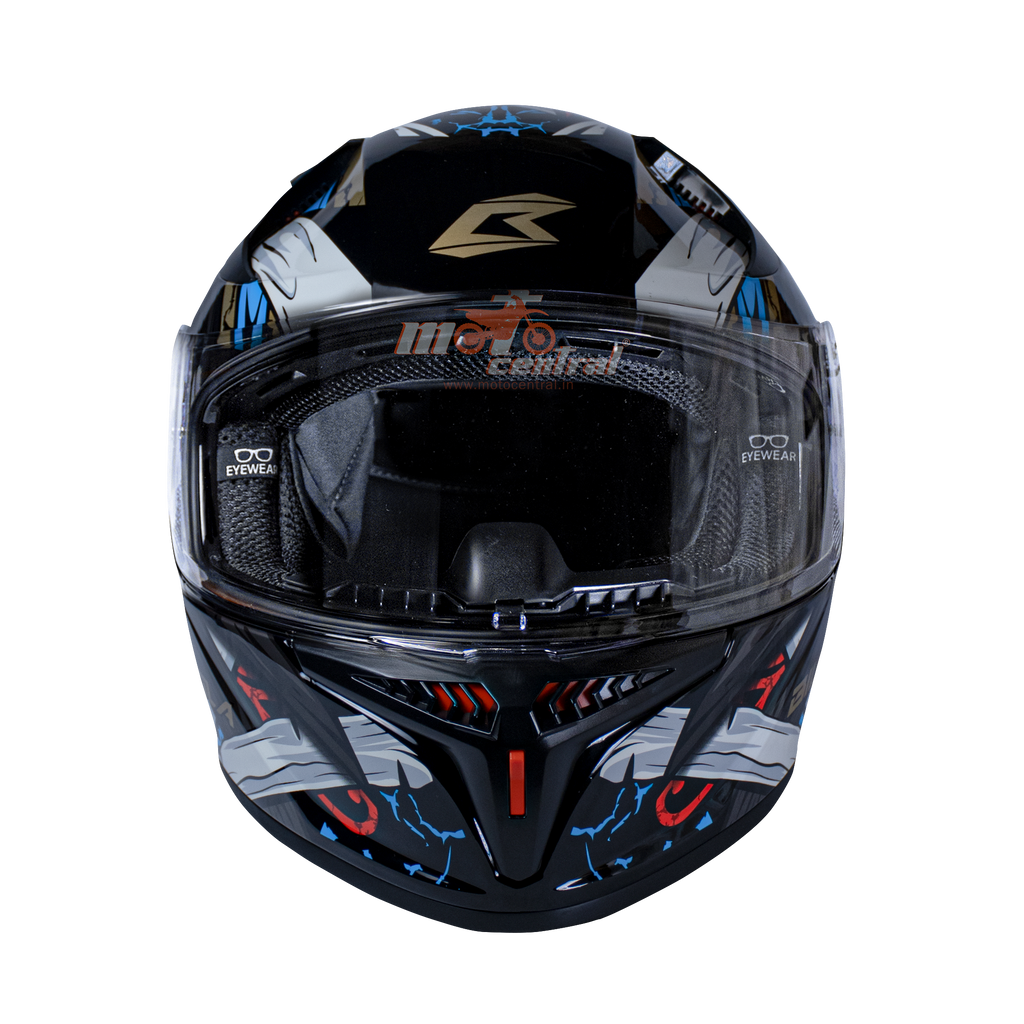 Bilmola Rapid RS Treasure Gloss Black Turquoise Helmet– Moto Central