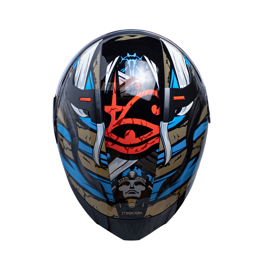 Bilmola Rapid RS Treasure Gloss Black Turquoise Helmet– Moto Central