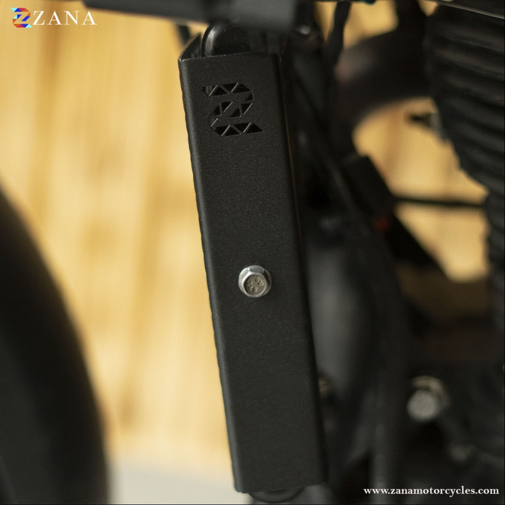 ZANA RADIATOR GUARD HONEYCOMB BLACK (HALF) SCRAM 411 HIMALAYAN BS-3/4 ...