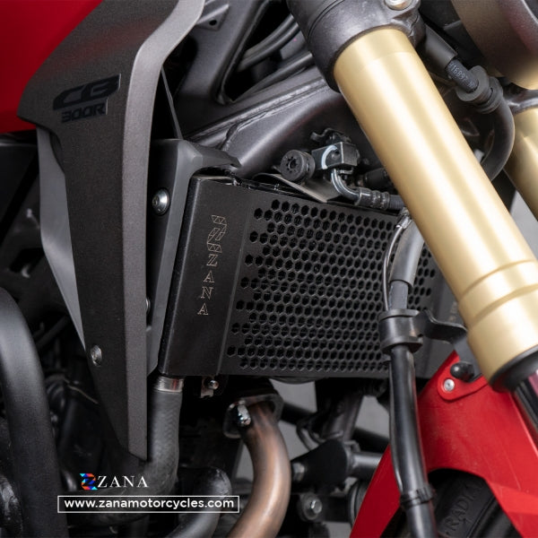 ZANA HONDA CB 300R RADIATOR GUARD HONEYCOMB BLACK (ZI-8246)– Moto Central