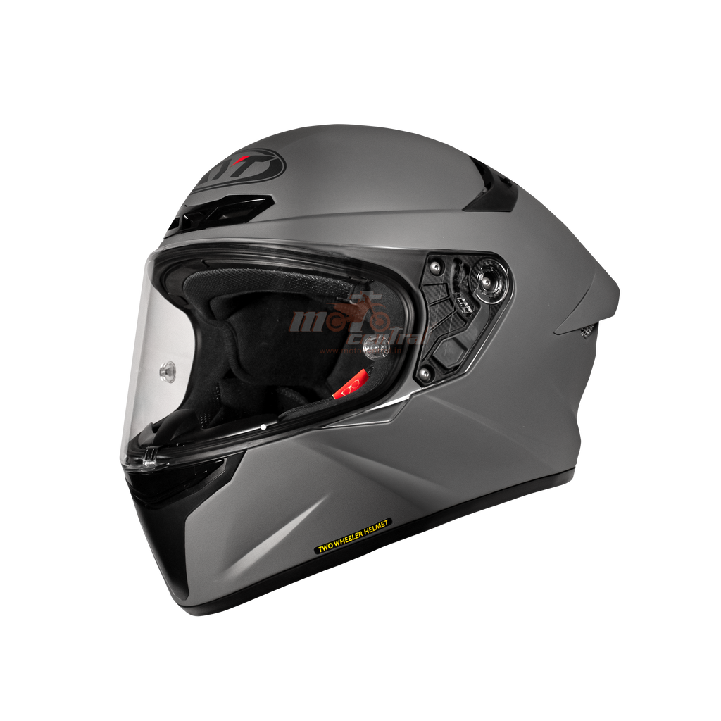 KYT TT Course Plain Matt Grey Helmet– Moto Central