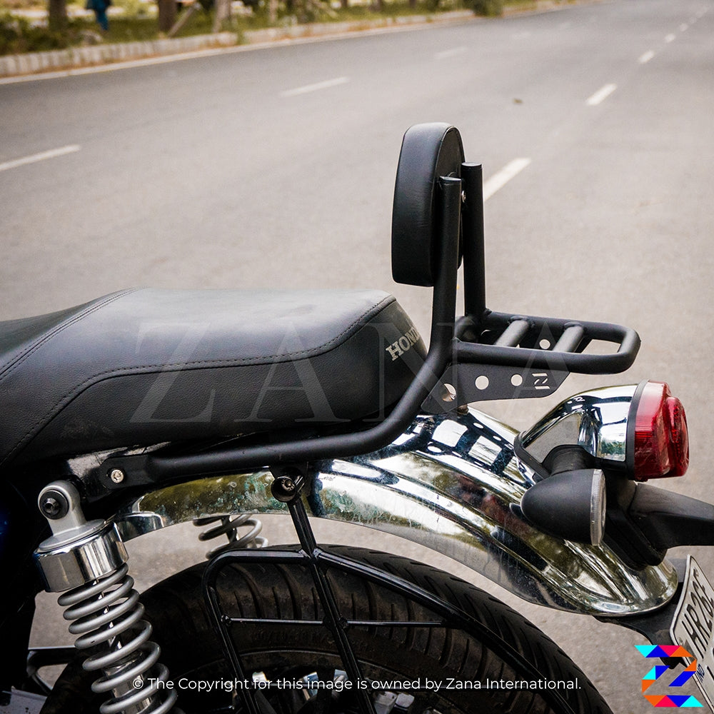 ZANA BACKREST WITH PARCEL SHELF CB350 (ZI-8074)– Moto Central