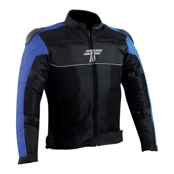 Tarmac One III Level 2 Riding Jacket (Black Sky Blue Royal Blue) + Com ...