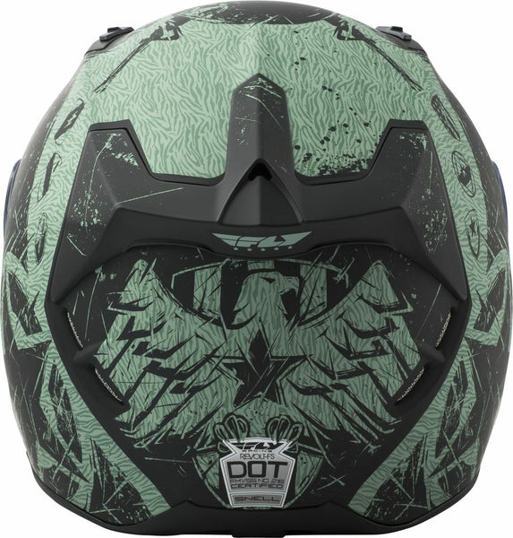 Fly Racing Revolt Liberator Matt Black Green Helmet– Moto Central