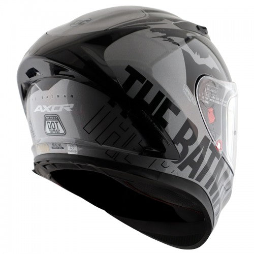 AXOR Street DC Batman Gloss Anthracite Black Helmet– Moto Central