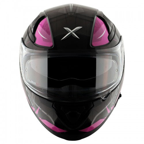 AXOR Apex Hunter Gloss Black Pink Helmet– Moto Central