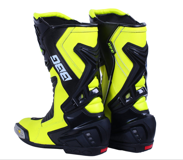 BBG Calf Boots (Black Neon Yellow)– Moto Central