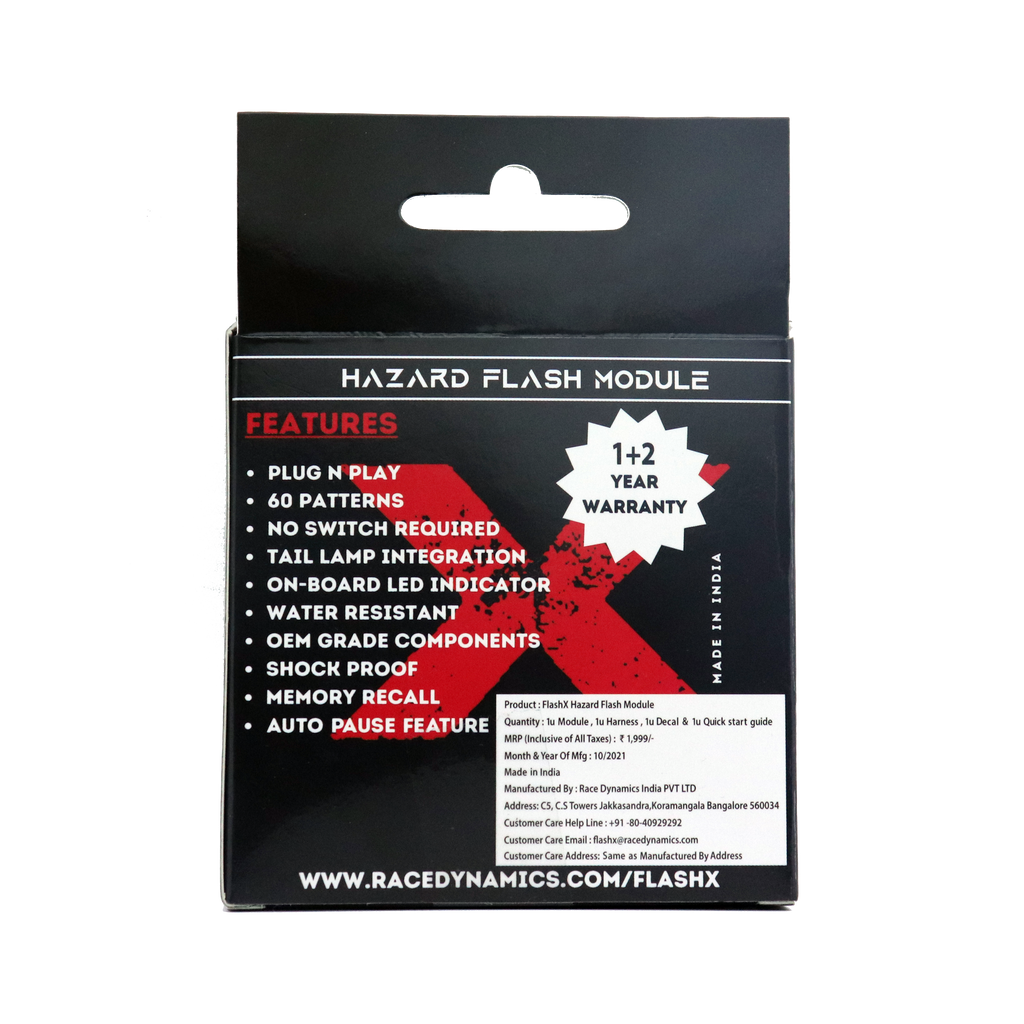 FLASHX Hazard Module for BAJAJ PULSAR RS 200– Moto Central