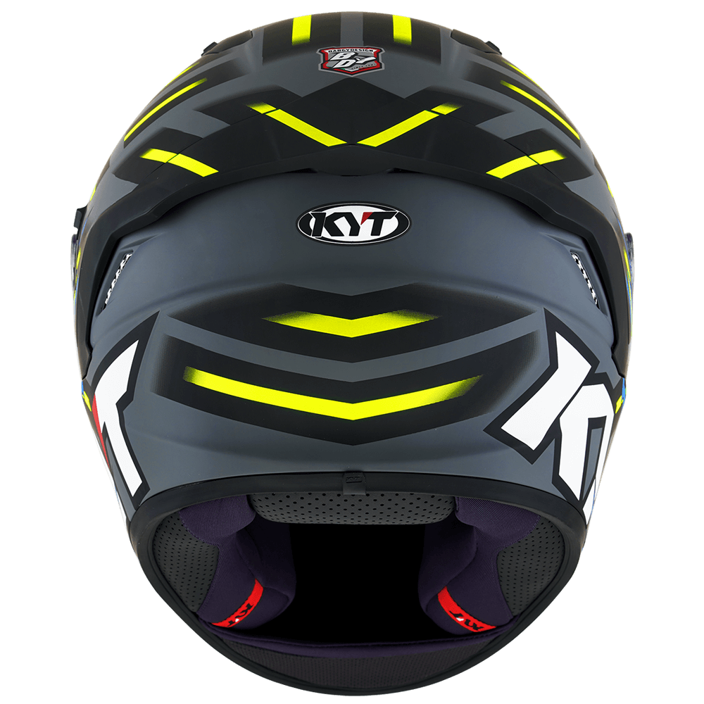 KYT NFR Flaming Matt Grey Blue Helmet– Moto Central