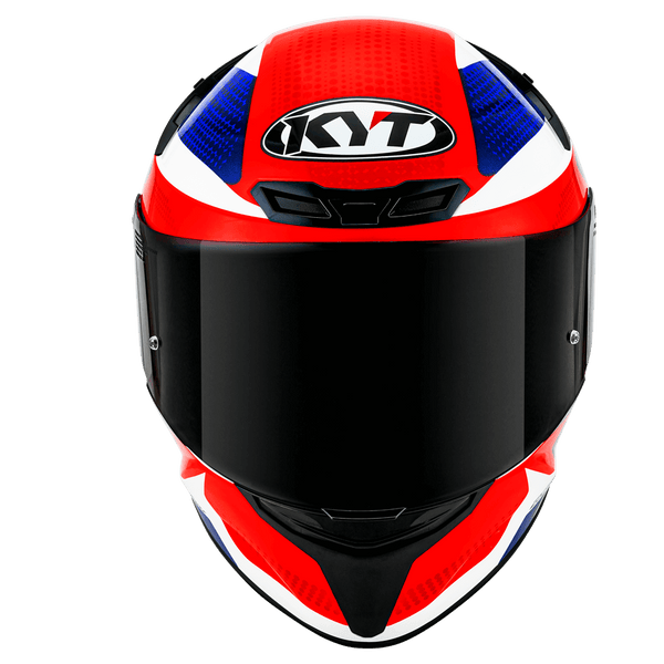 KYT TT Course Gear Gloss Blue Red Helmet– Moto Central