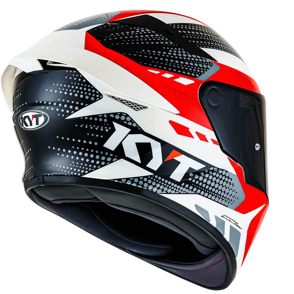 KYT TT Course Gear Gloss Black Red Helmet– Moto Central