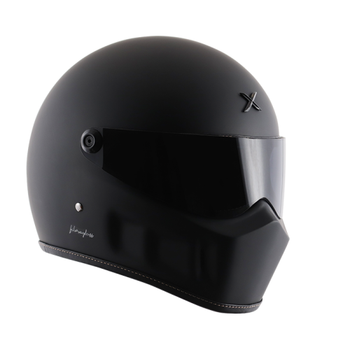 AXOR Retro Dominator Dull Black Helmet– Moto Central