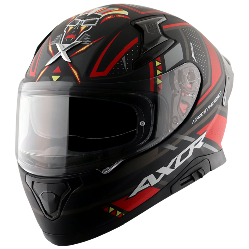AXOR Apex Tiki Dull Black Red Helmet– Moto Central