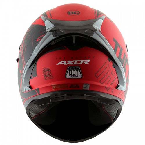 AXOR Street DC Batman Dull Red Black Helmet– Moto Central